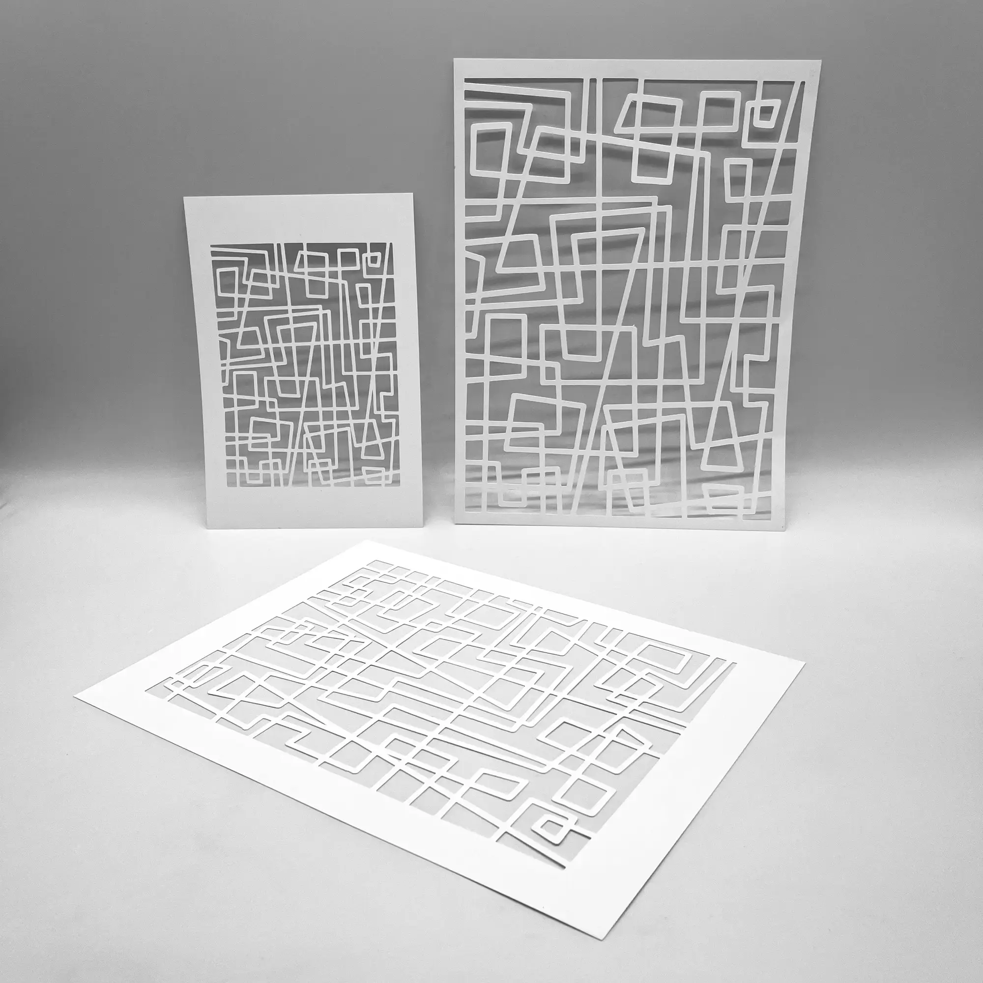 Sharp Corners Stencils - PM Artist Studio