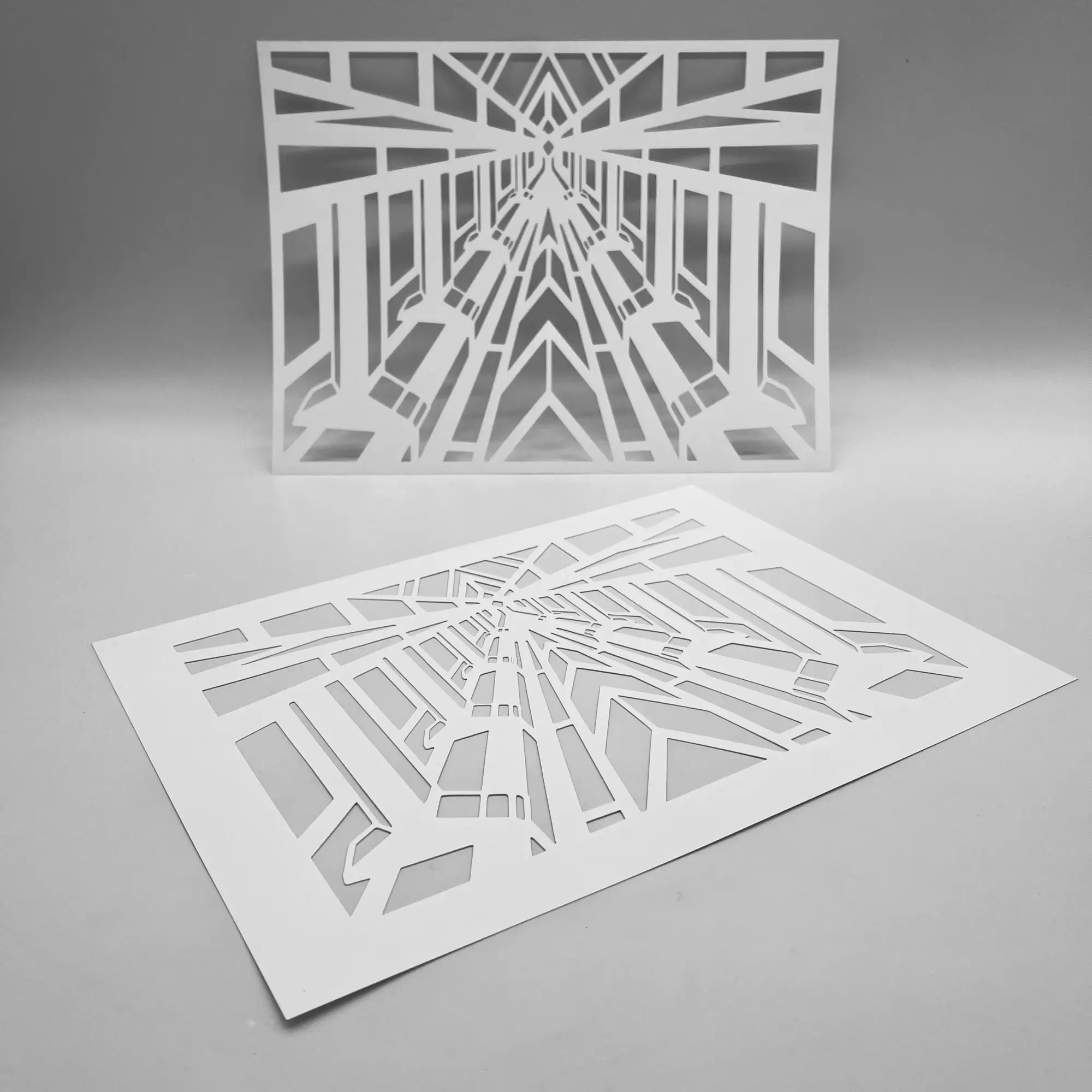 Y Tube Architecture Stencils - PM Artist Studio