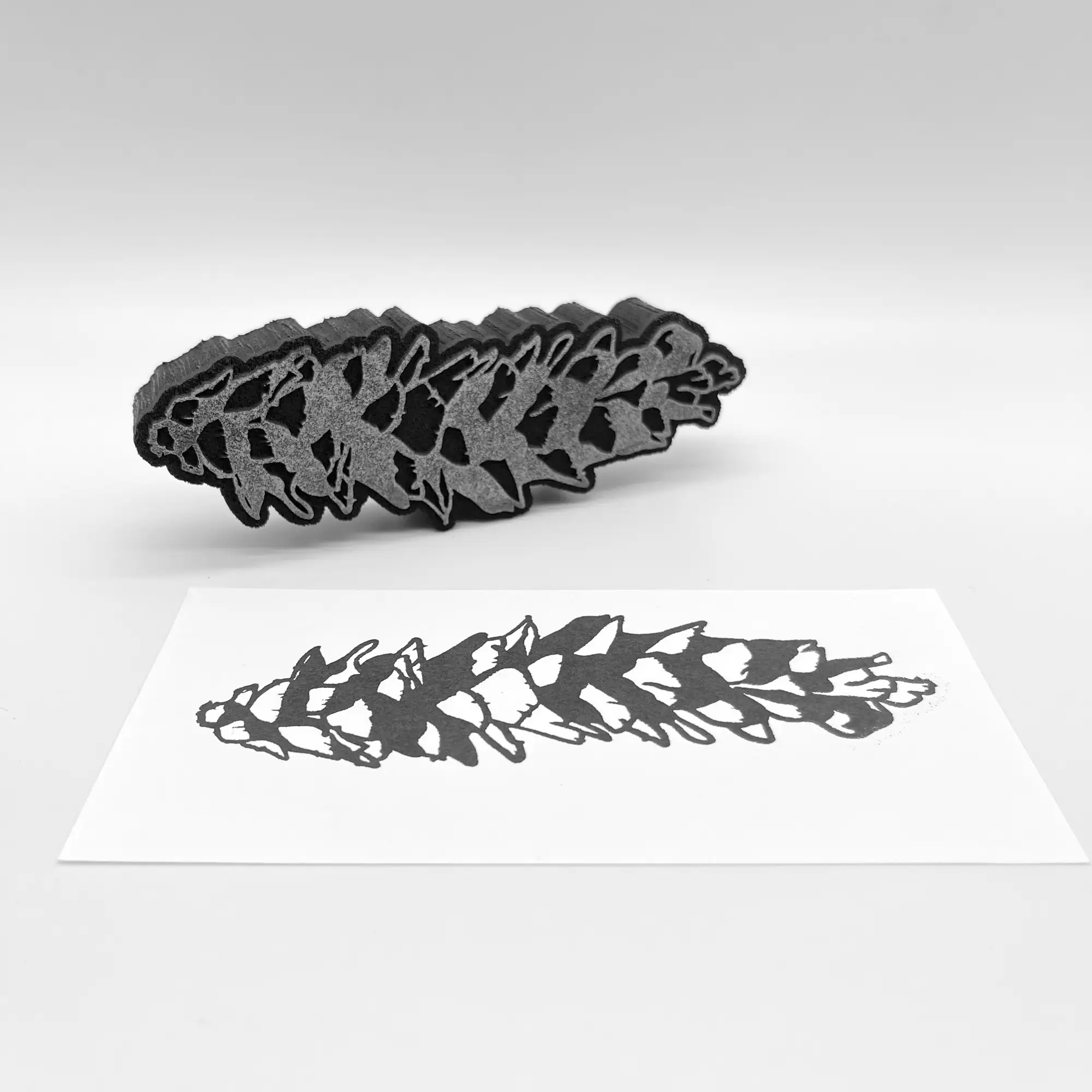Forestry Pine Cone Foam Stamp Artist Tools - PM Artist Studio