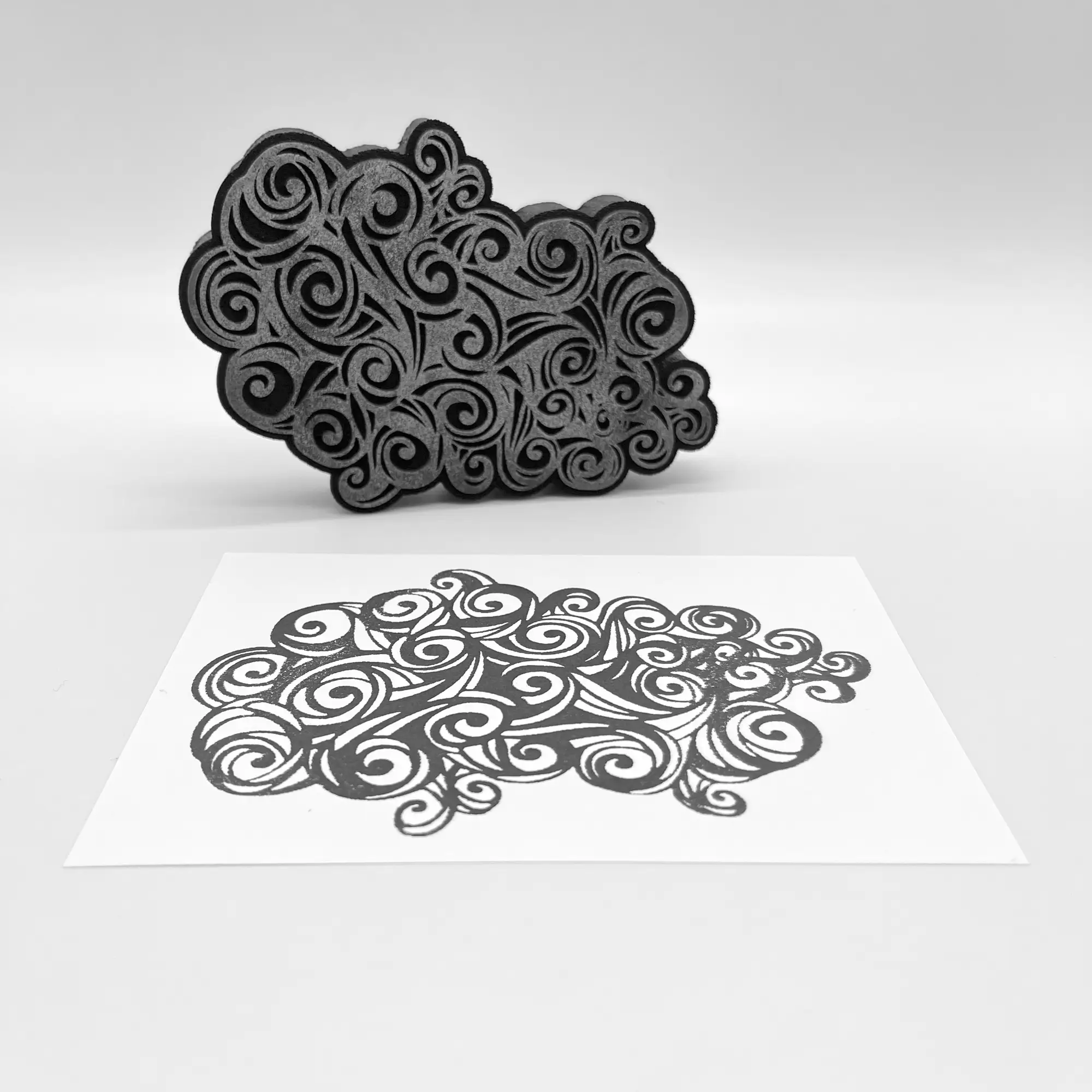 Swirls Foam Stamp Artist Tools - PM Artist Studio