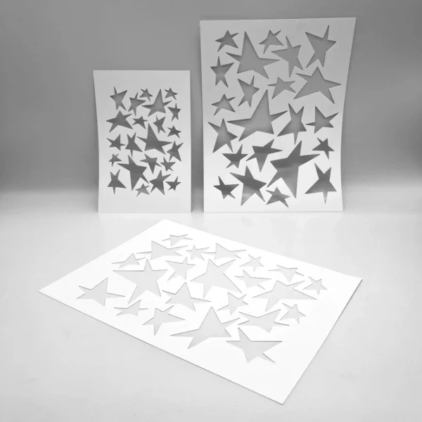 Warped Stars Stencils - PM Artist Studio