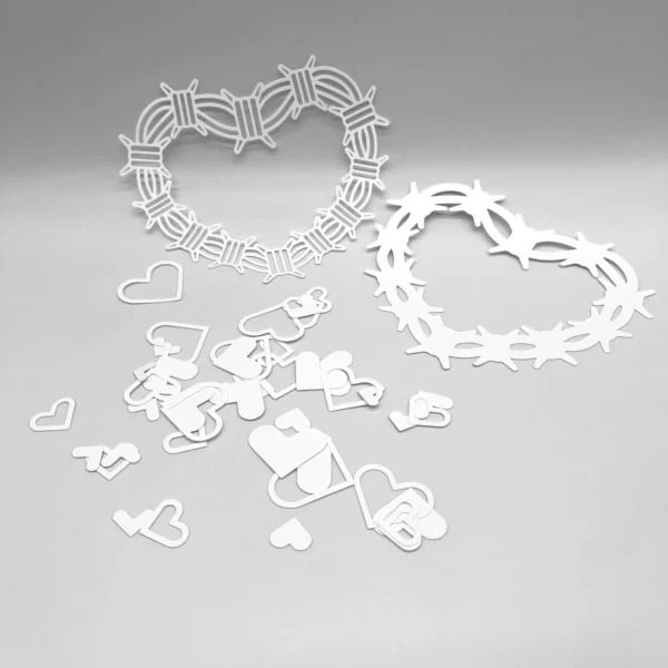 Heart Chains Set 2 Stencils - PM Artist Studio