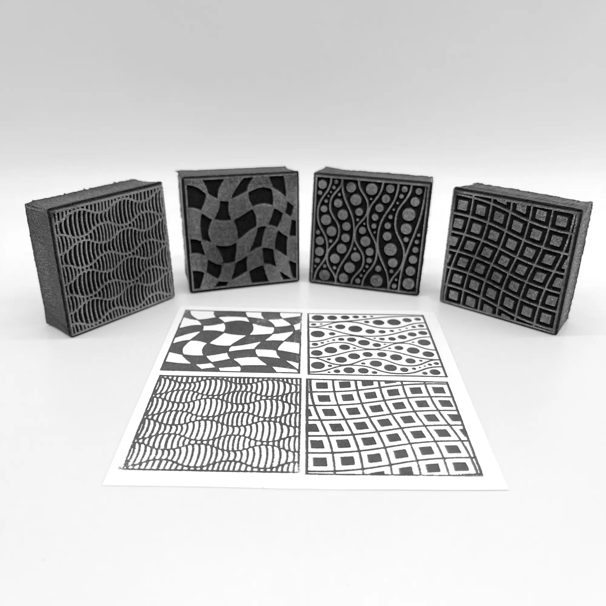 Tile Doodles Set 2 Foam Stamp Artist Tools - PM Artist Studio