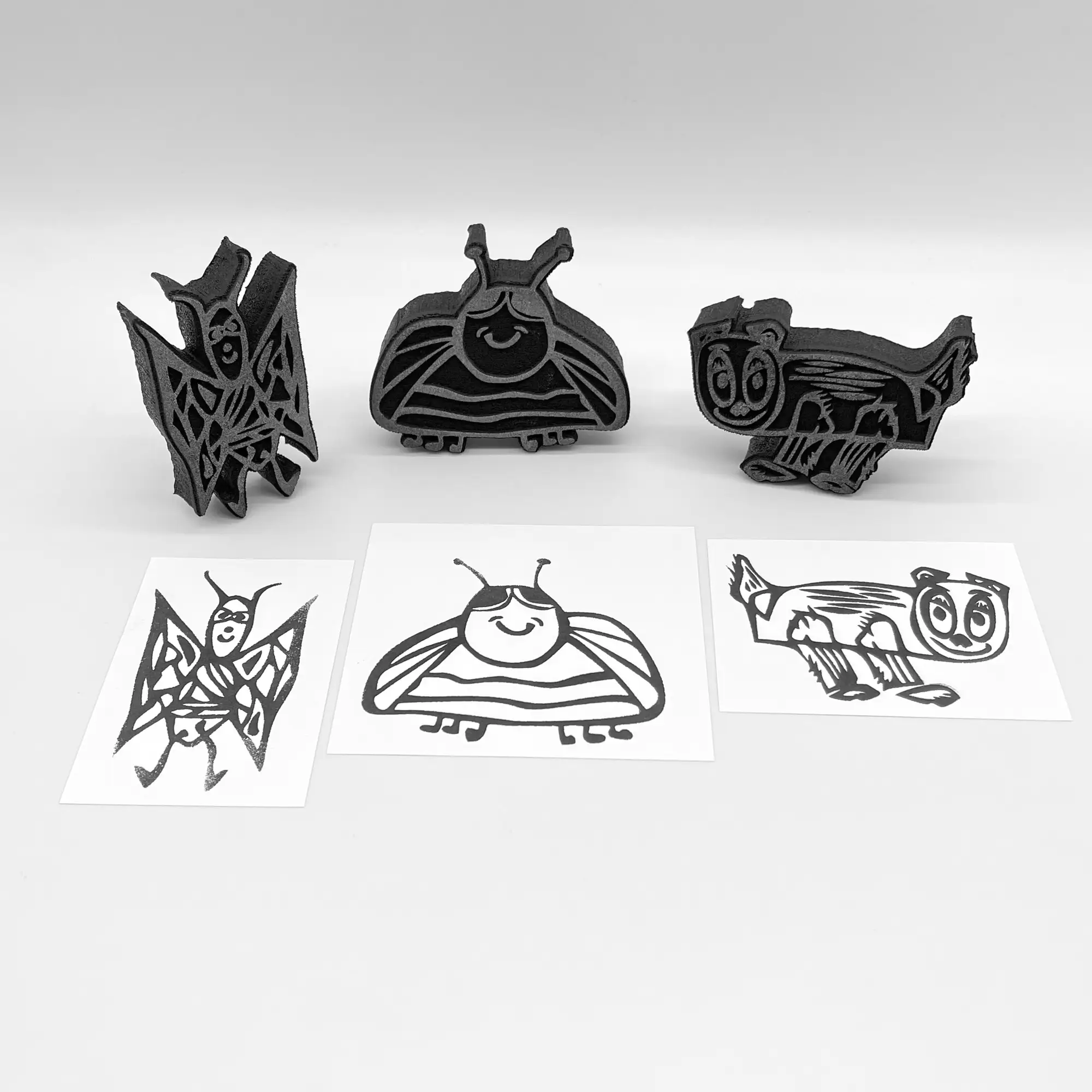 March Critters Foam Stamp Artist Tools - PM Artist Studio